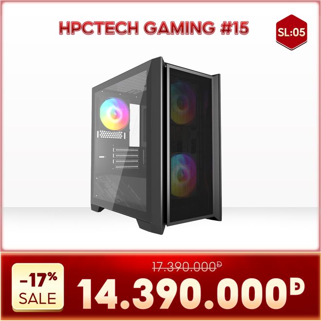 HPC GOLDEN HOUR: CPU i5-12400F / RAM 32GB LED / VGA RTX 3060 12GB
