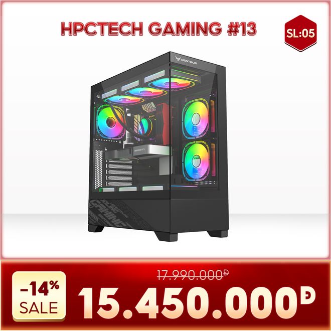 HPC GOLDEN HOUR: CPU i5-13400F / RAM 16GB RGB / VGA RTX 3060 12GB
